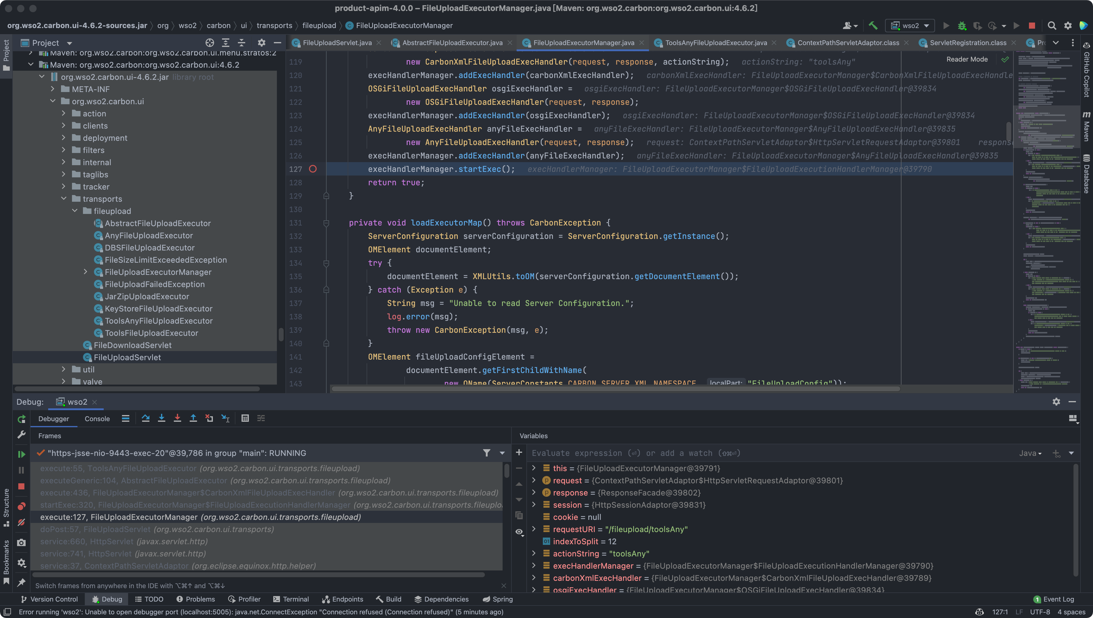 WSO2 fileupload 任意文件上传漏洞 CVE-2022-29464 - Vuls Wiki
